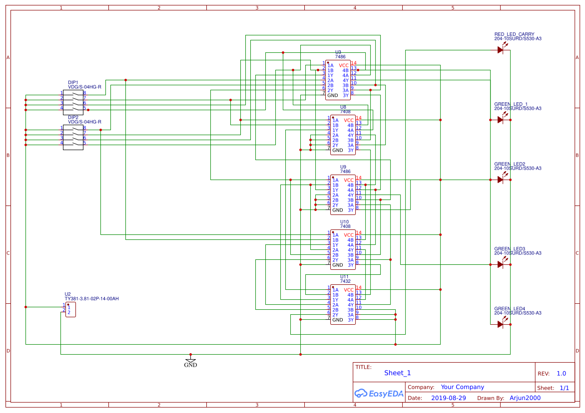 four_bit_adder - EasyEDA open source hardware lab