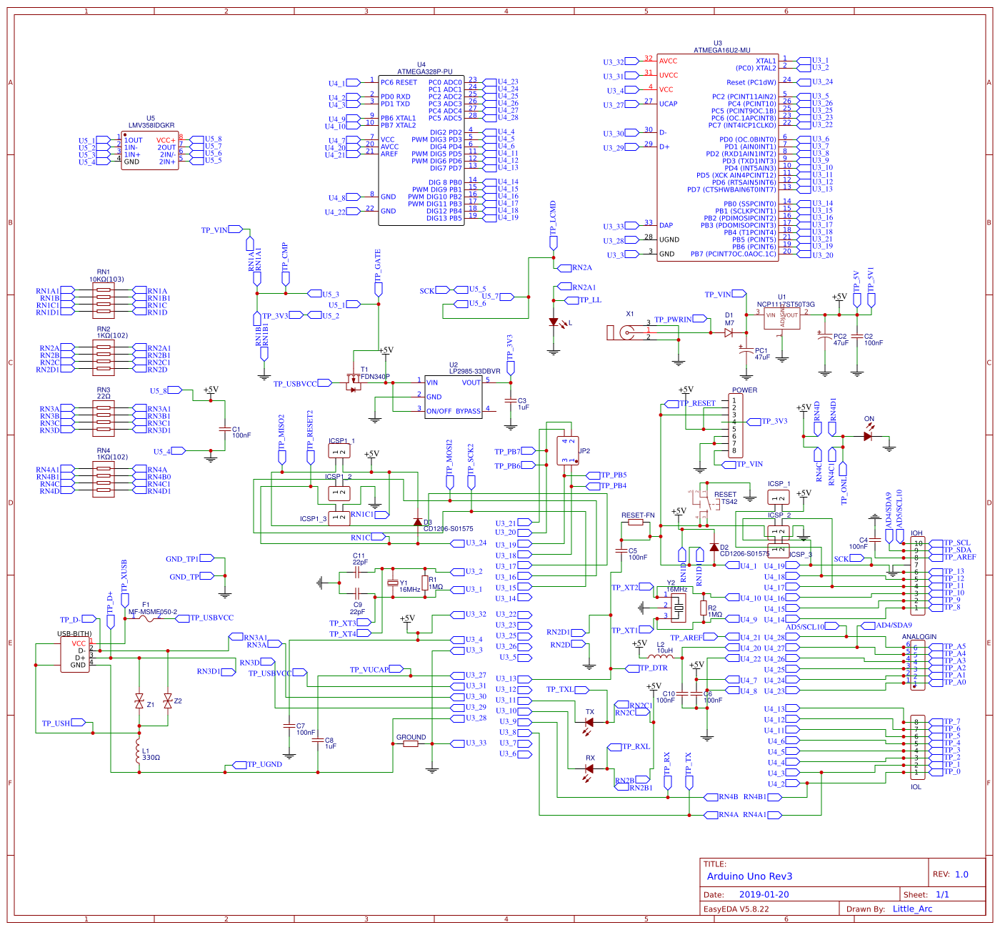 Arduino Uno Rev3 copy - EasyEDA open source hardware lab
