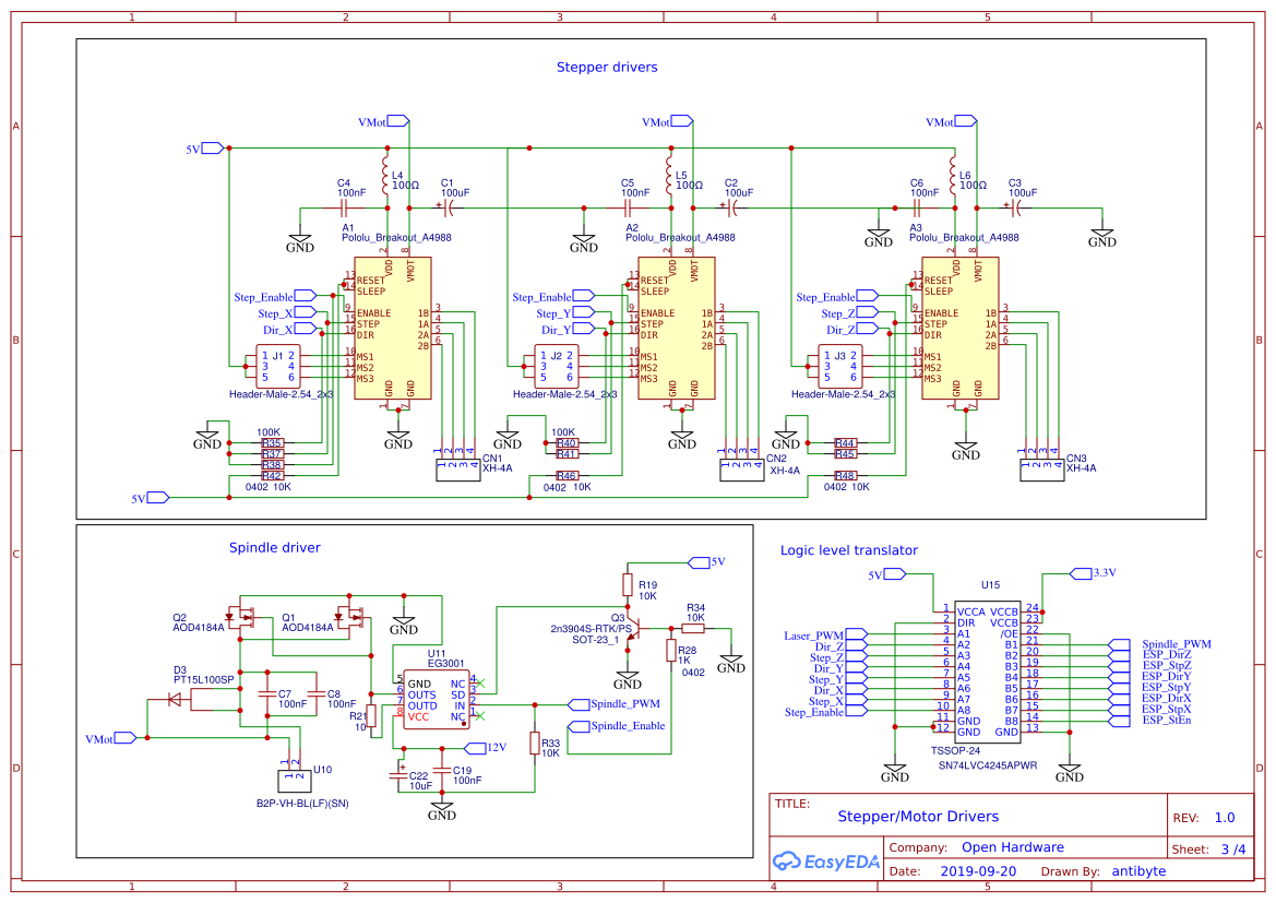 Woodpecker32 ESP32GRBL - OSHWLab