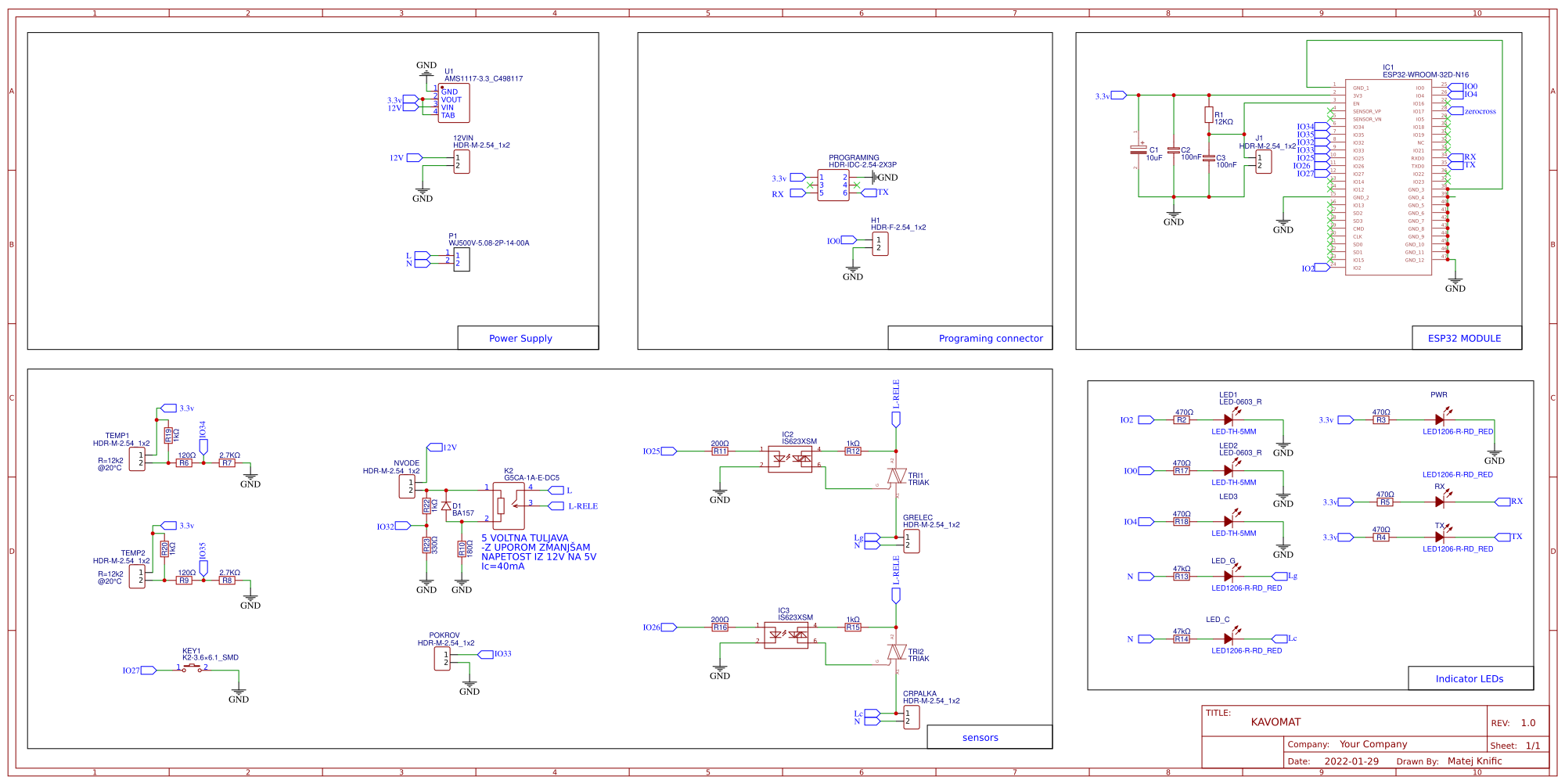 coffee machine esp32-wroom32d - EasyEDA open source hardware lab