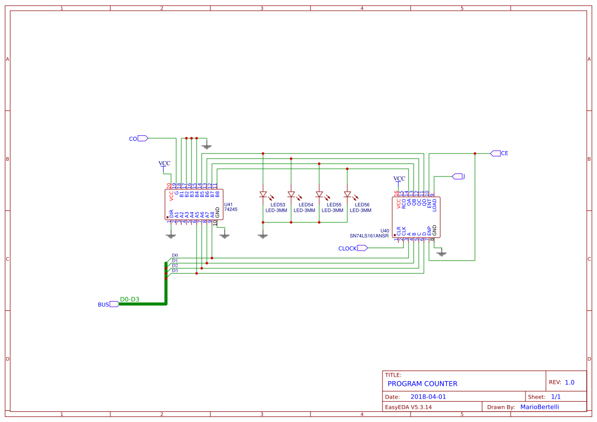 8 BIT BEN EATER BREADBOARD COMPUTER copy copy - EasyEDA open source hardware lab