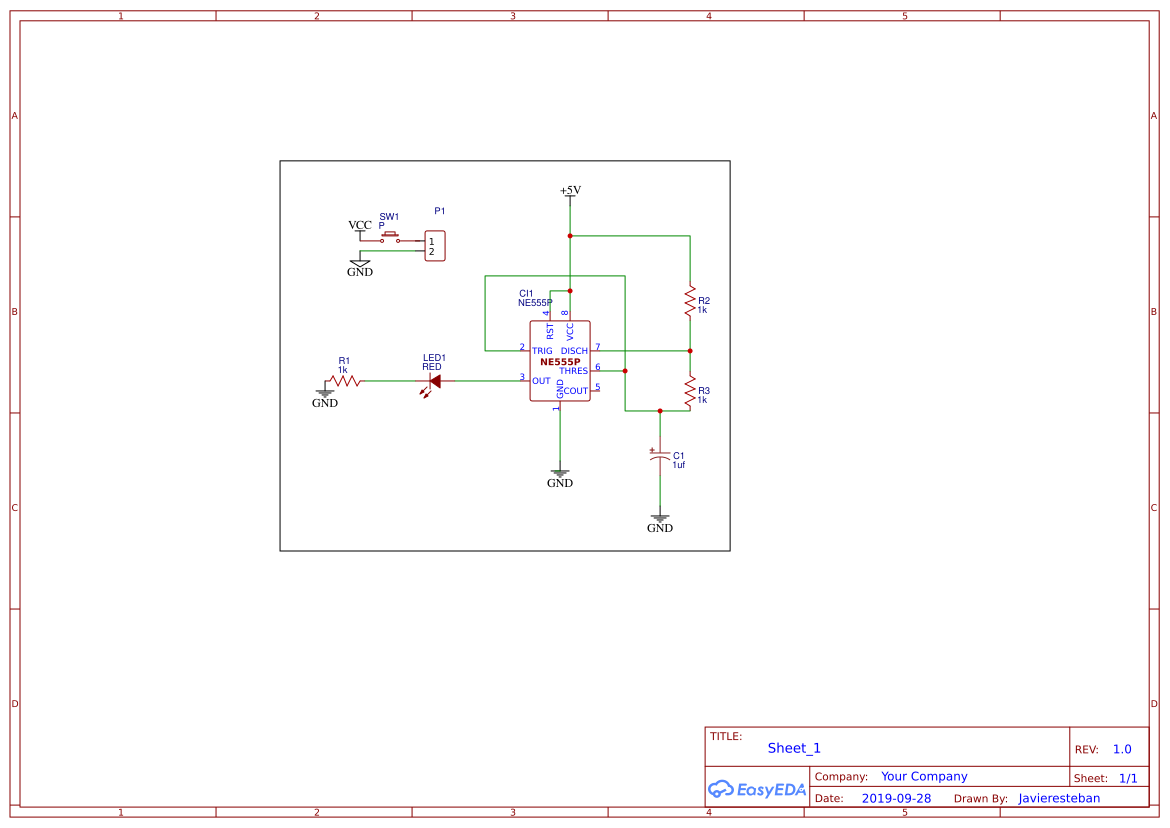 led intermitente - EasyEDA open source hardware lab