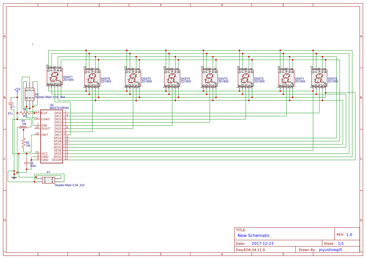 7 segment disp - OSHWLab