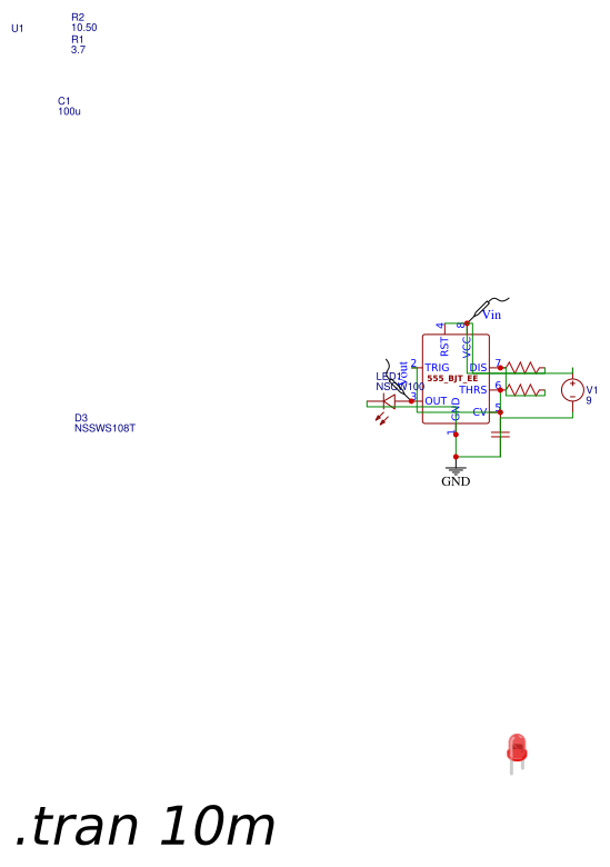 555 Timer LED - EasyEDA open source hardware lab