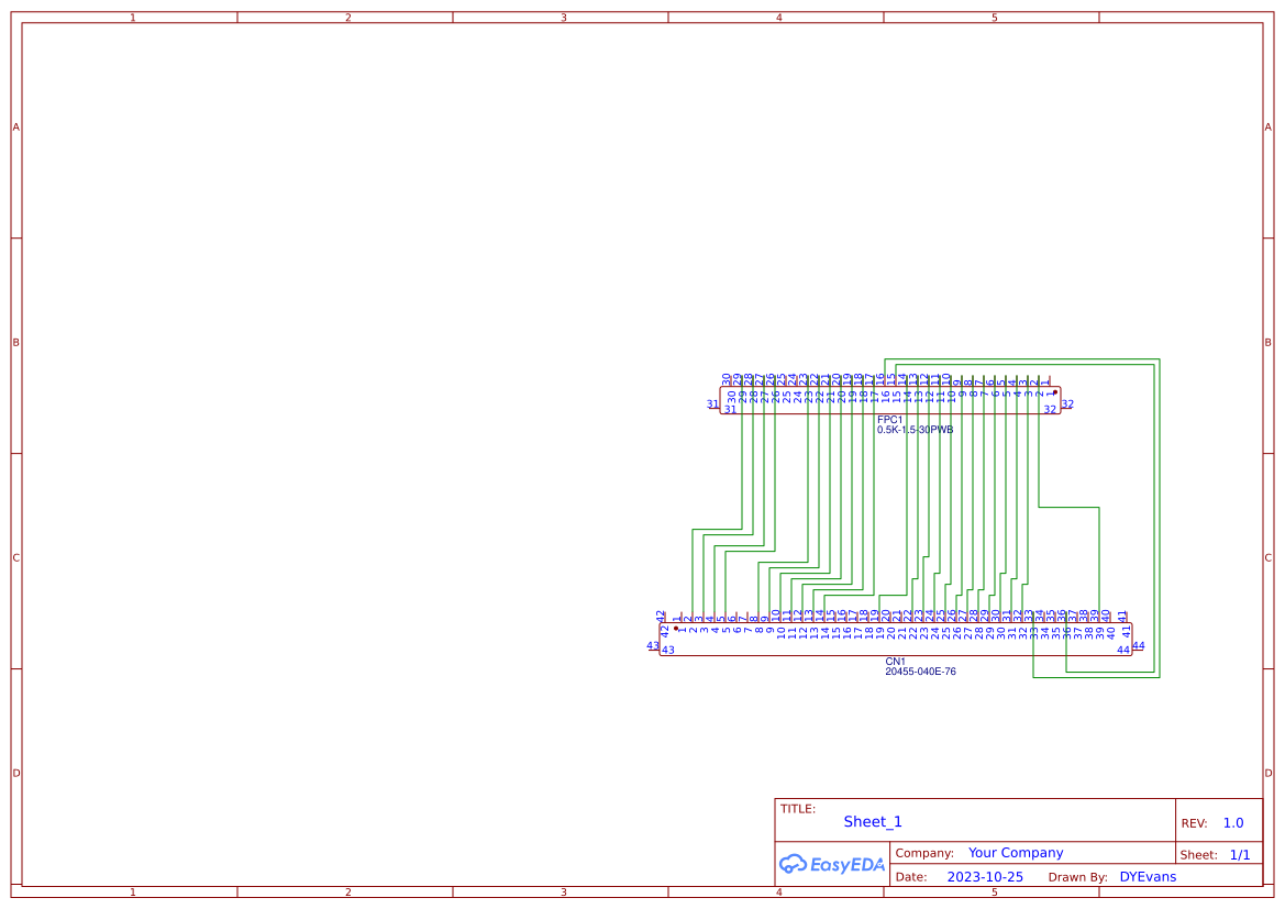 Framework Laptop 40-pin to 30-pin eDP monitor adapter - OSHWLab