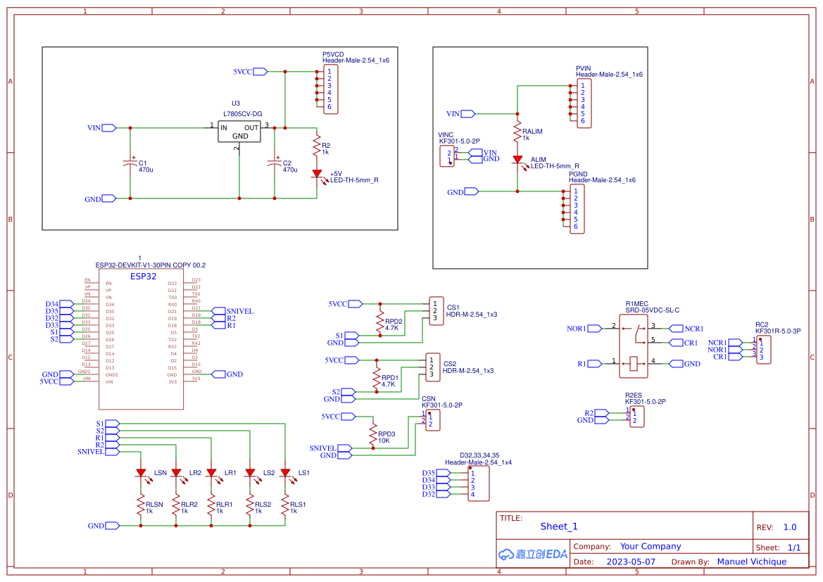 MCDU ESP32 - EasyEDA open source hardware lab