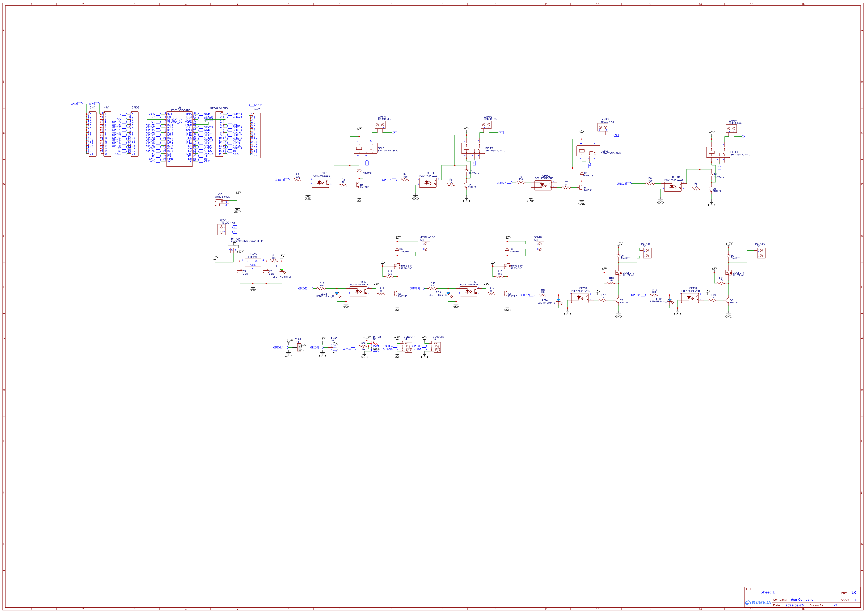 PCB Control de invernadero - OSHWLab