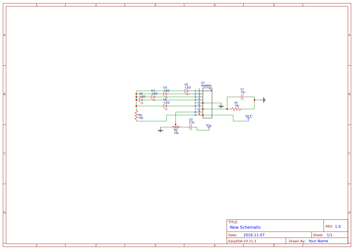 VU LED AN6884 - EasyEDA open source hardware lab