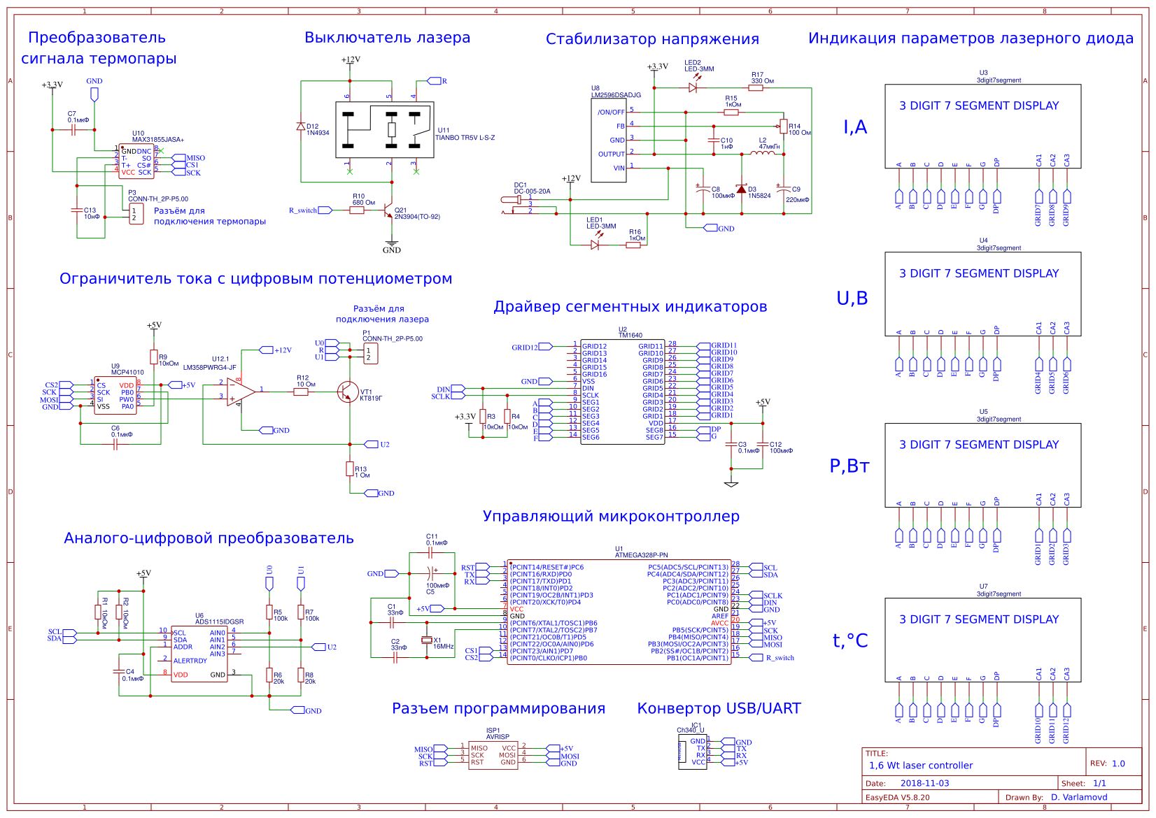 Laser 1,6 opt - EasyEDA open source hardware lab