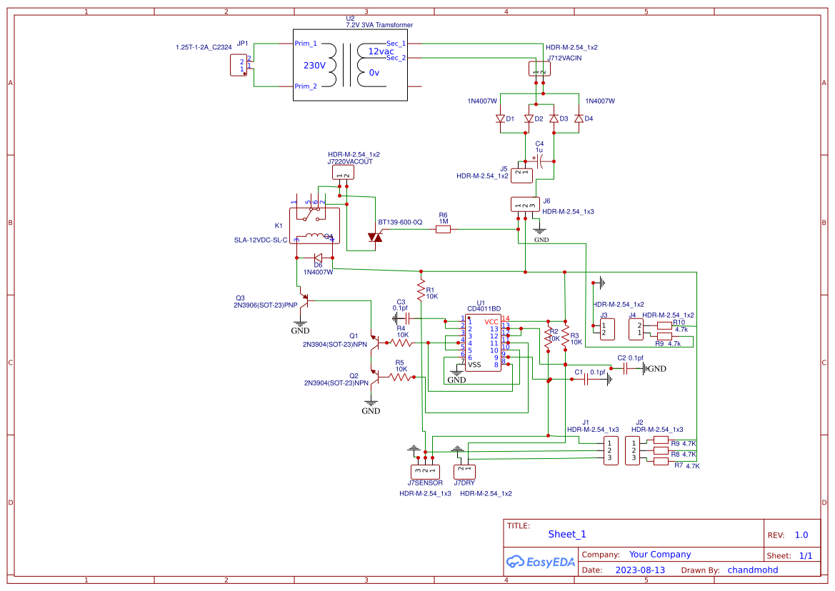 Automatic Water Controller Oshwlab