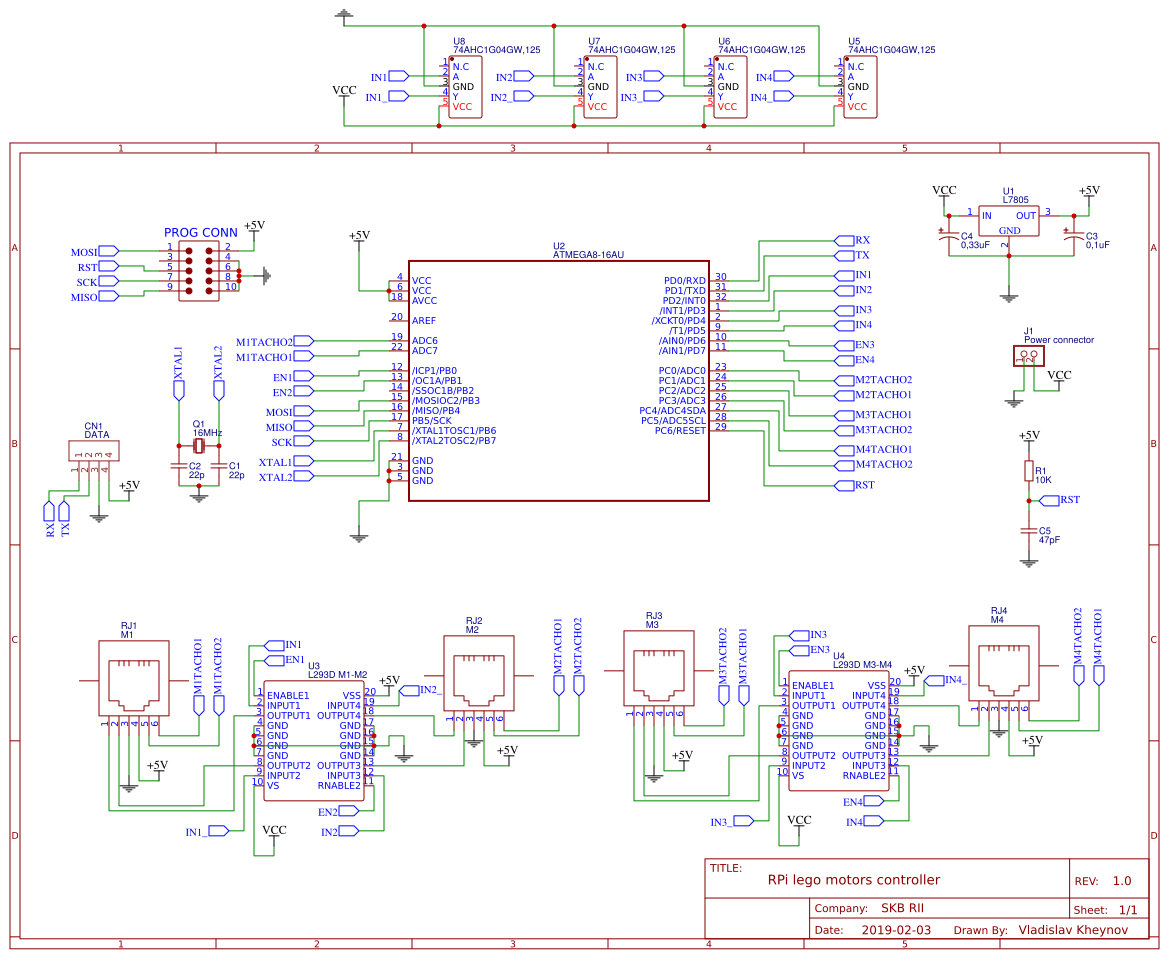 lego nxt/ev3 motors shield for any uart device - Platform for creating ...