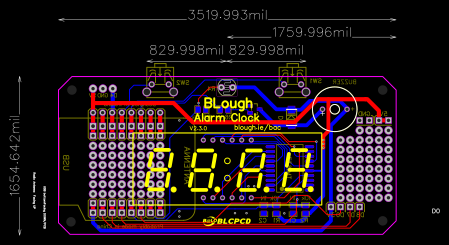 BLough Alarm Clock - EasyEDA open source hardware lab