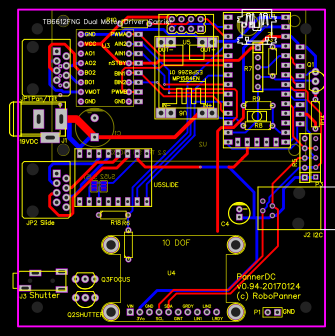 Panner DC Motors Pan/Tilt - OSHWLab