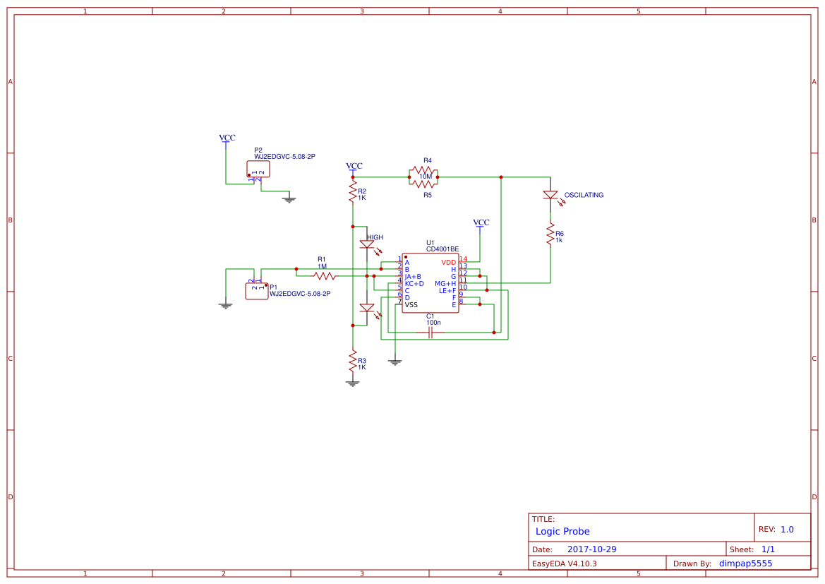 Logic Probe - OSHWLab