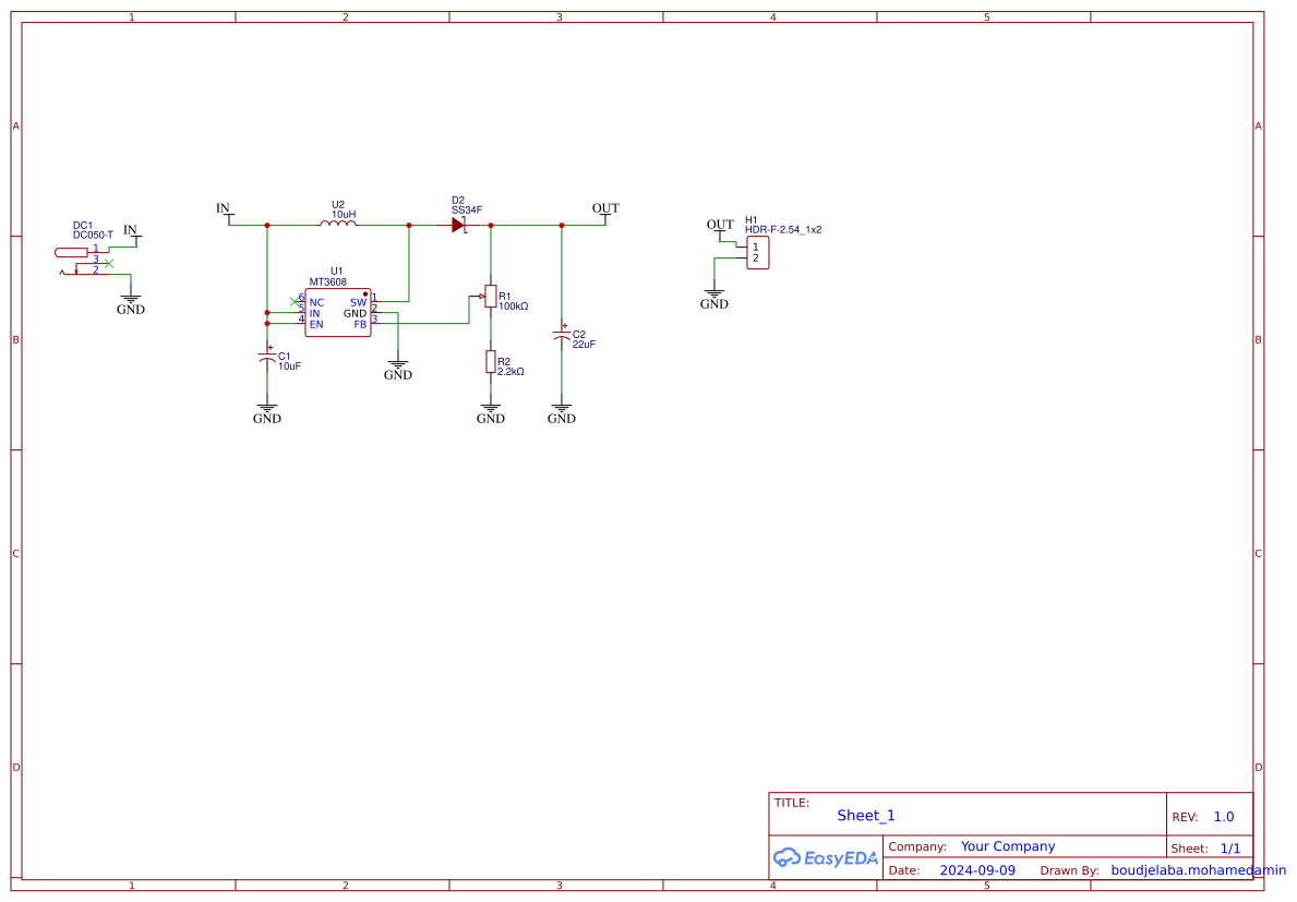 boost converter MT3608 - OSHWLab