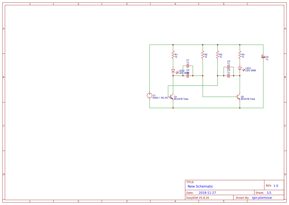 Astabilni multivibrator - EasyEDA open source hardware lab