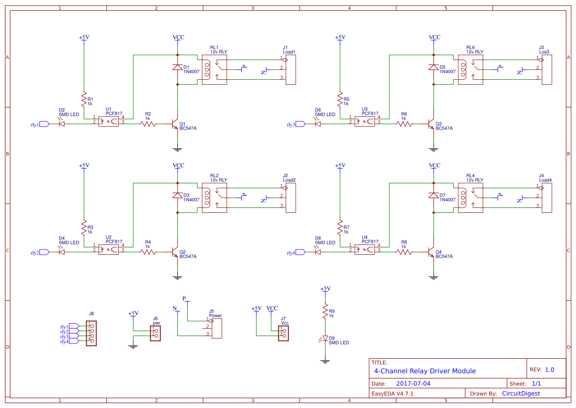 4-Channel Relay Driver Module copy - EasyEDA open source hardware lab