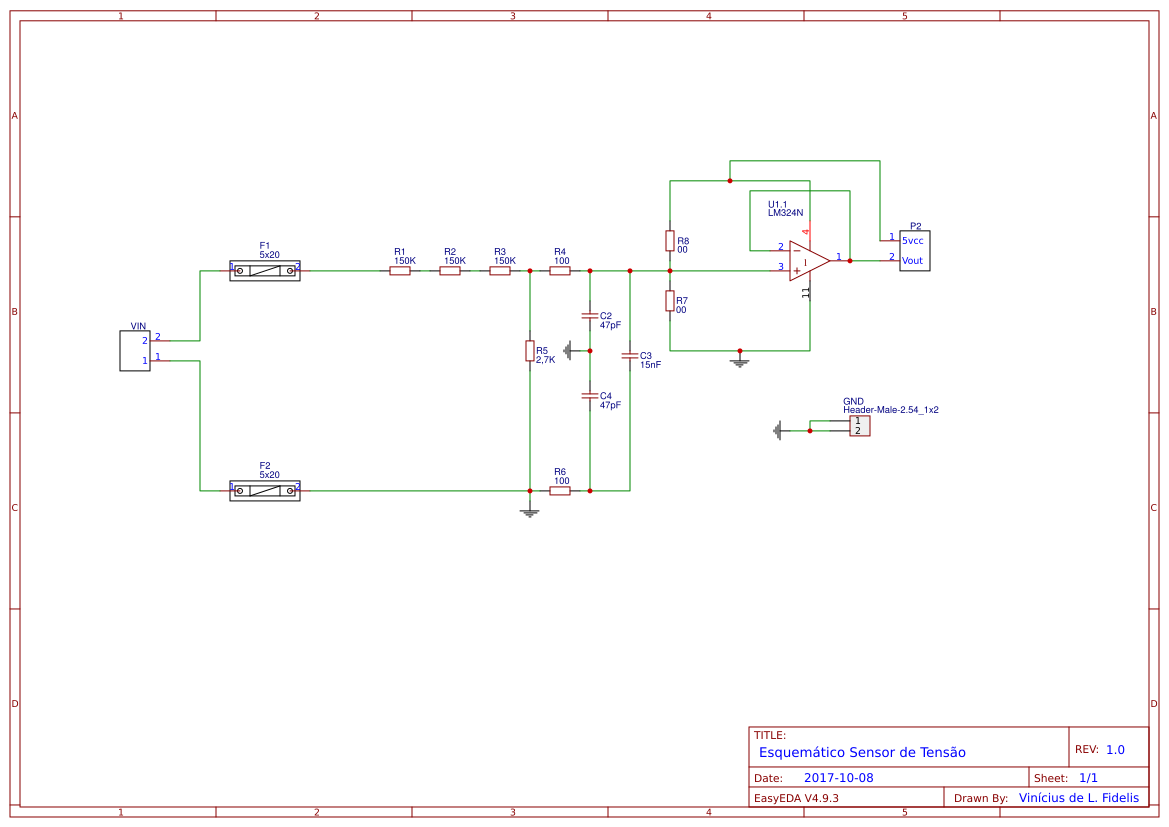 Sensor de Tensão - EasyEDA open source hardware lab