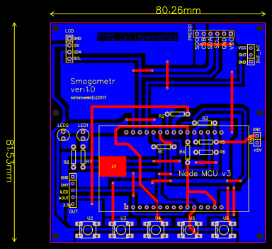 Smogometr - main board - OSHWLab