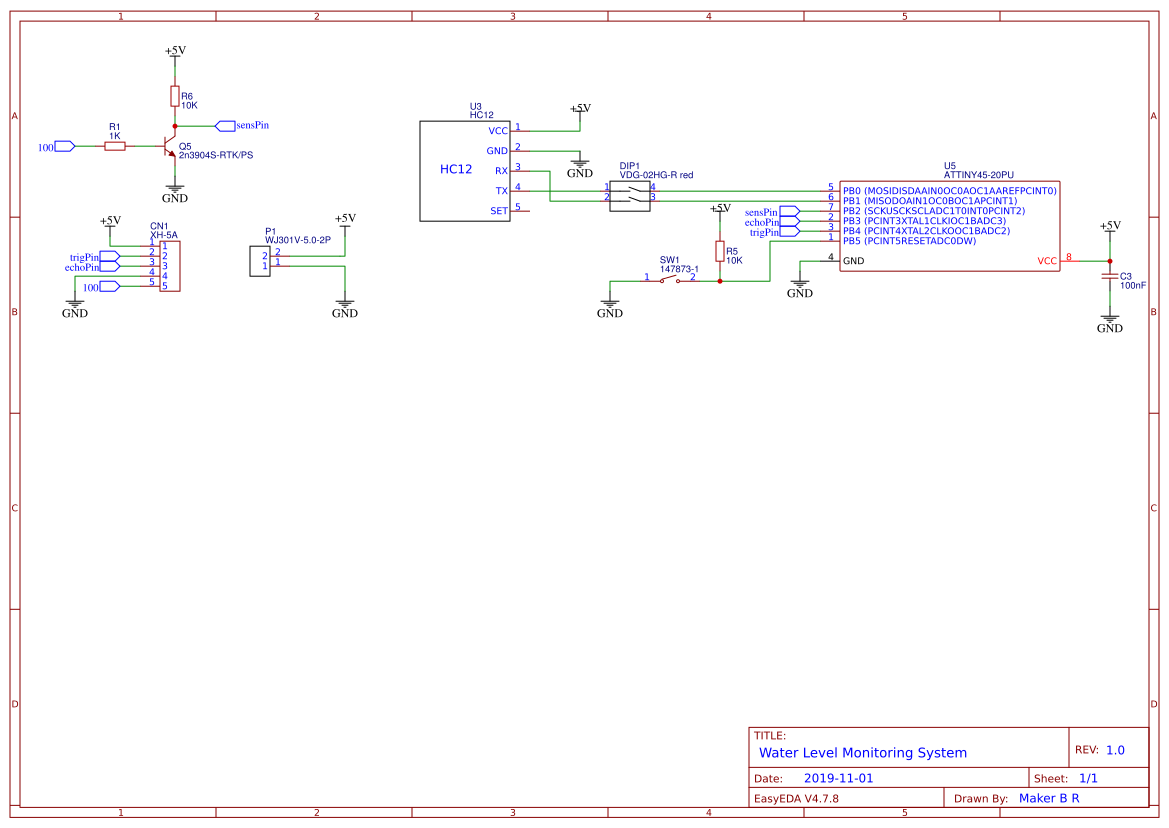 Water Level Monitor - OSHWLab