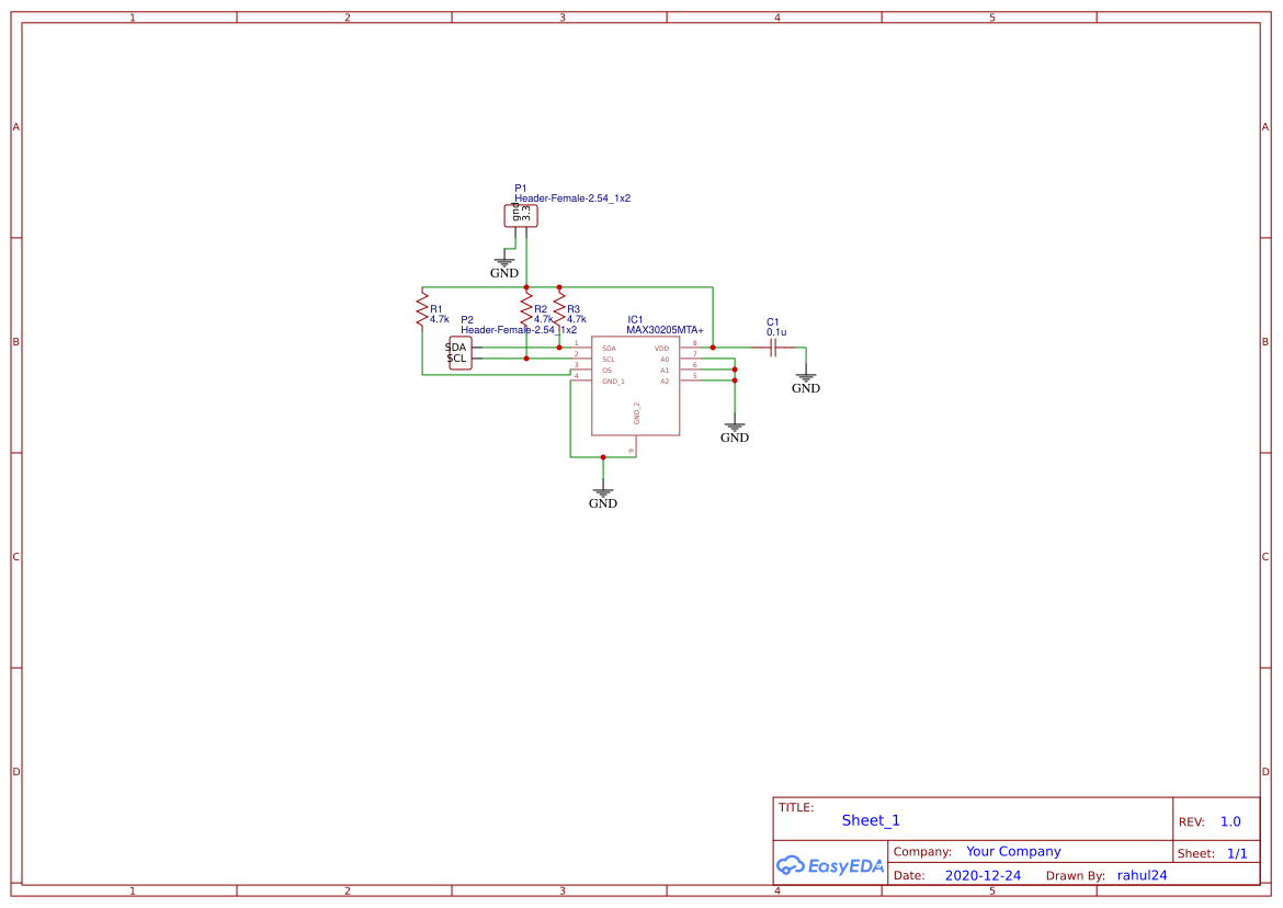 temp sensor module - EasyEDA open source hardware lab