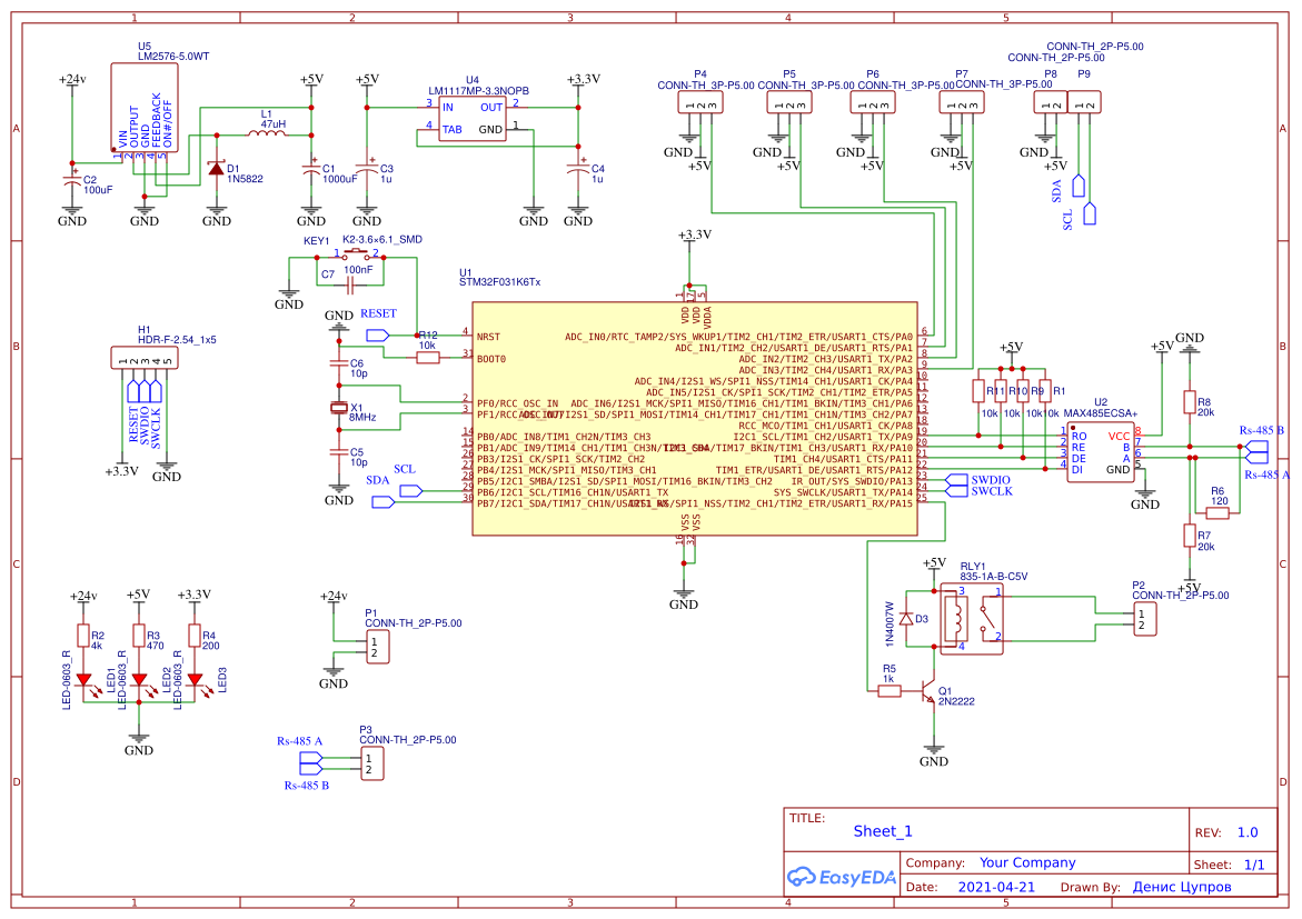 Stm32_meteo - EasyEDA open source hardware lab