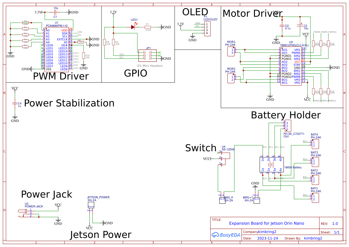 Jetson Orin Nano Expansion Board - EasyEDA open source hardware lab
