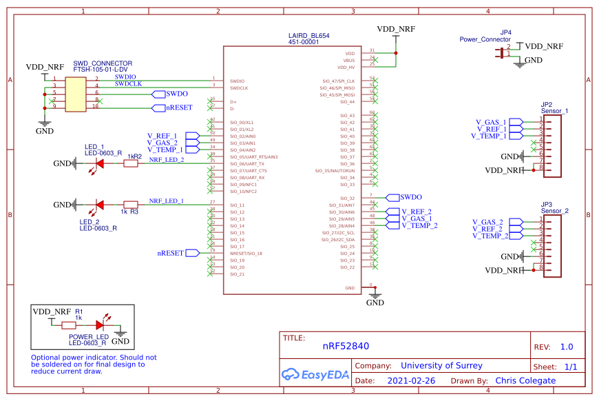 EnvSensor_nRF_Module - EasyEDA open source hardware lab