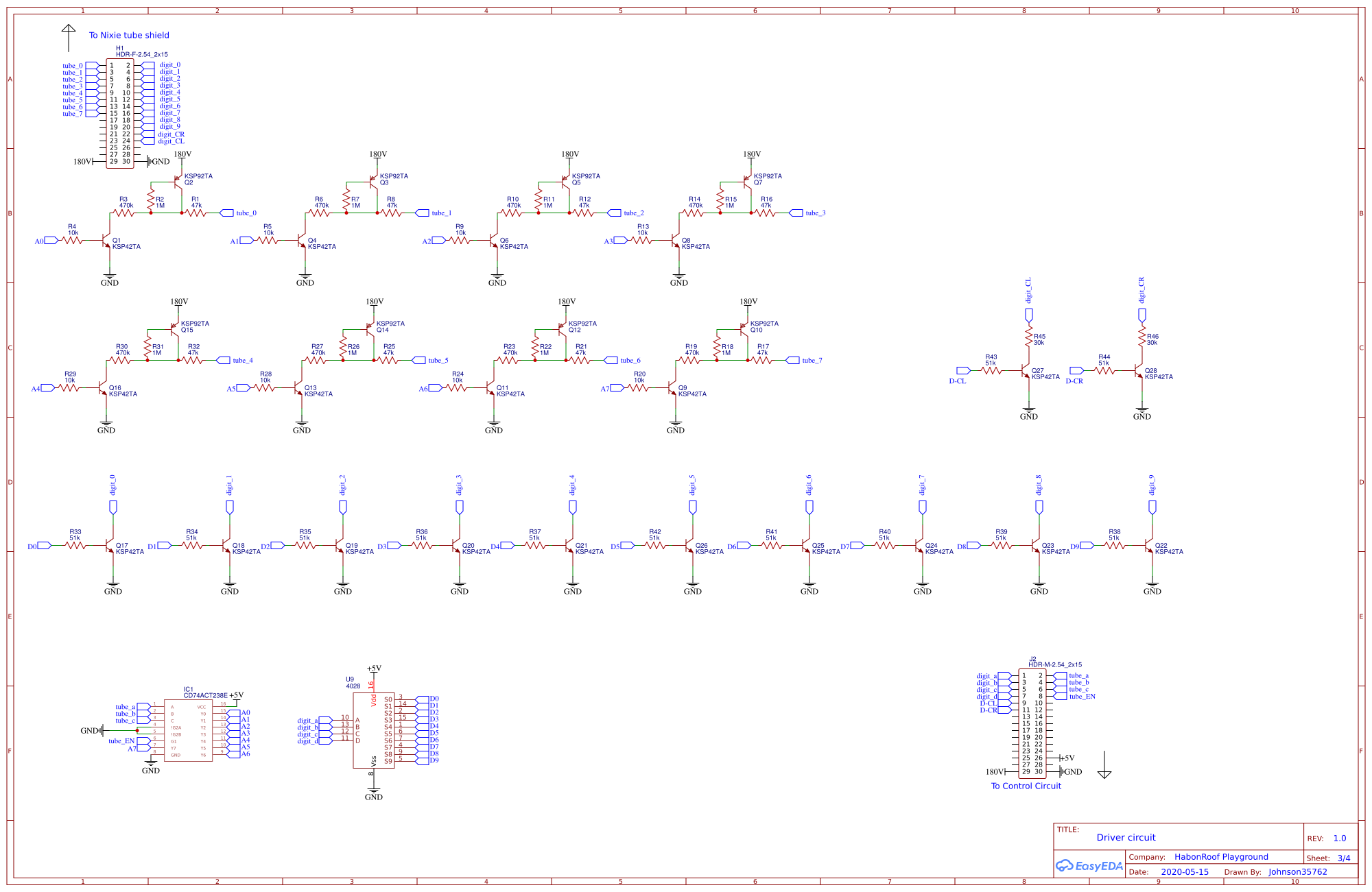Divergence meter (Nixie tube clock) - OSHWLab