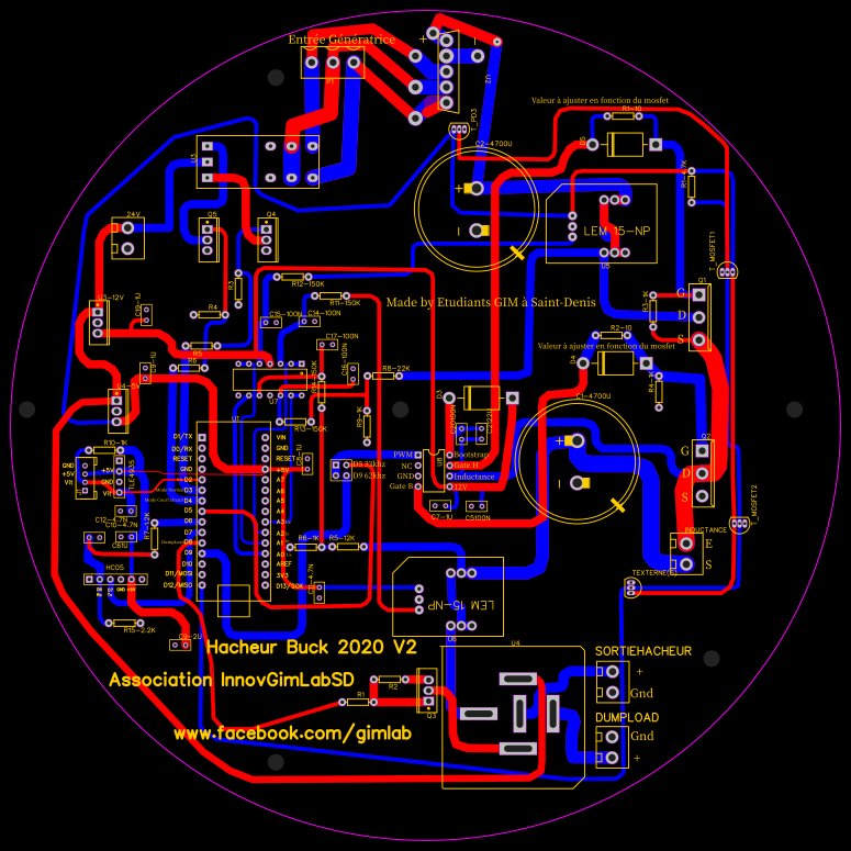 Hacheur v2021 v0.1 GimEole Saint-Denis - OSHWLab