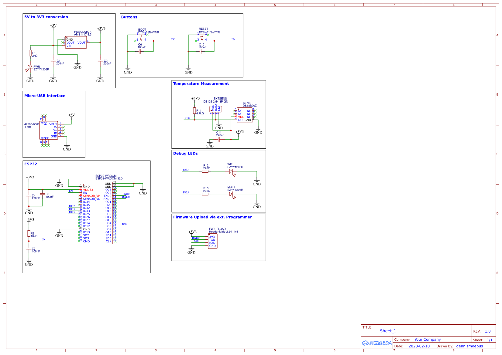 Temperaturemodule External Programmer Easyeda Open Source Hardware Lab