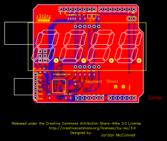 OpenSegment Shield (Open hardware) - OSHWLab