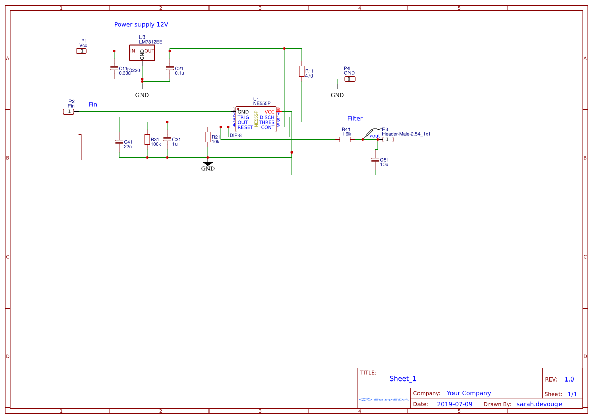 conditioner flow sensor with PCB - EasyEDA open source hardware lab