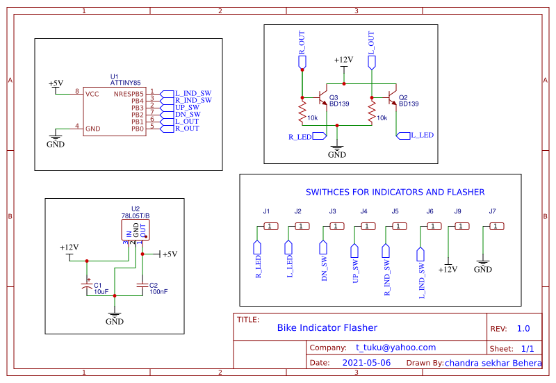 Bike indicator - Platform for creating and sharing projects - OSHWLab