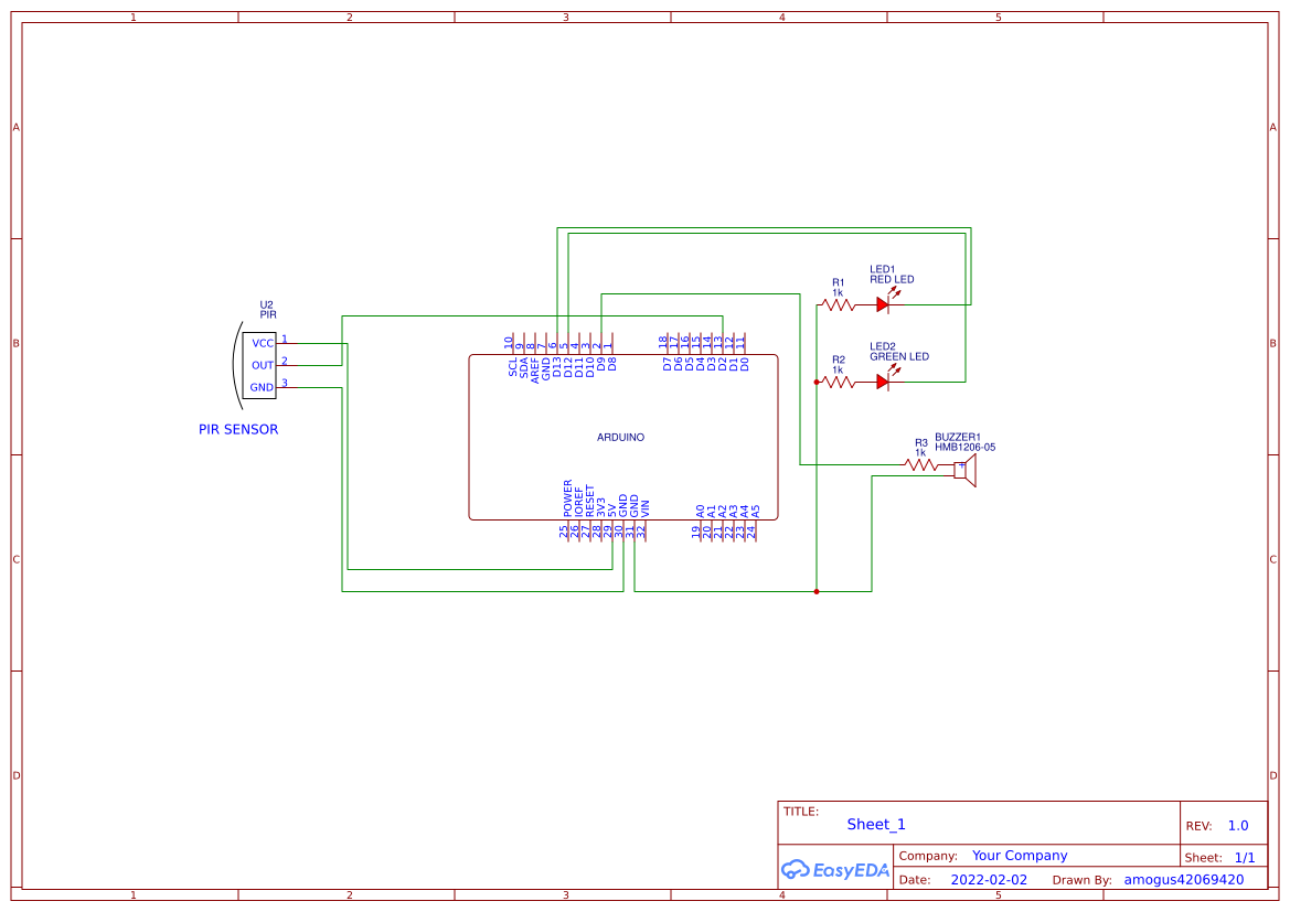 PIR_buzzer_led - EasyEDA open source hardware lab