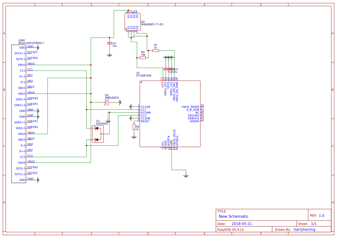 Usbb c sink - EasyEDA open source hardware lab