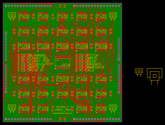 Homemade CPU Decoder - EasyEDA open source hardware lab