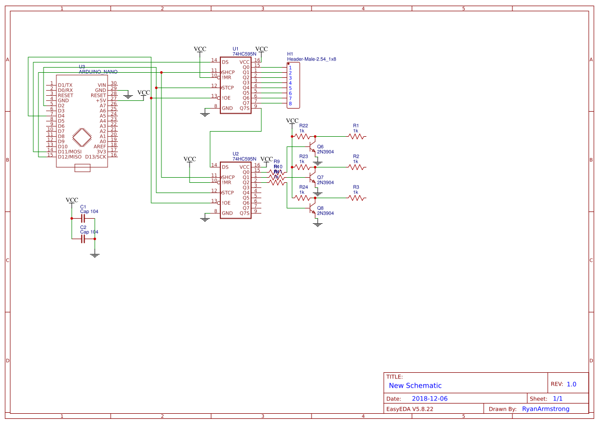 RGB 8X Led Pillar - Platform for creating and sharing projects - OSHWLab