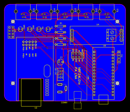 Mysensors Gateway RS485/NRF24 - EasyEDA open source hardware lab