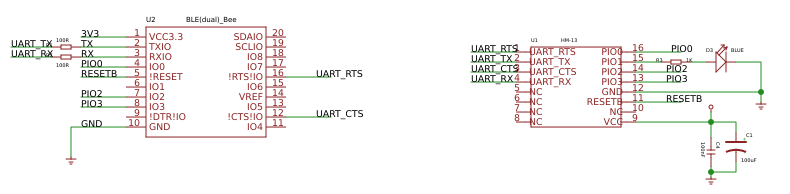 BLE(dual model) Bee - EasyEDA open source hardware lab