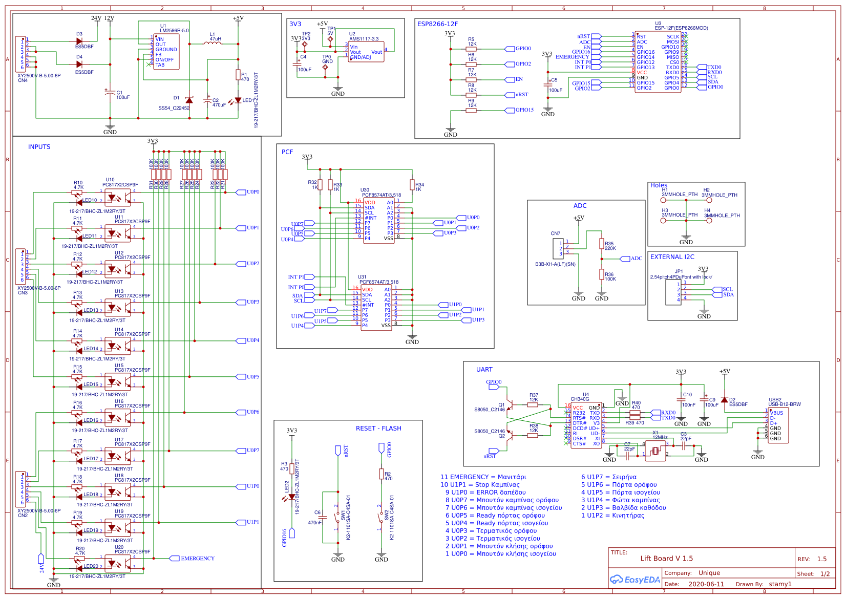 Lift Board V1.5 - EasyEDA open source hardware lab