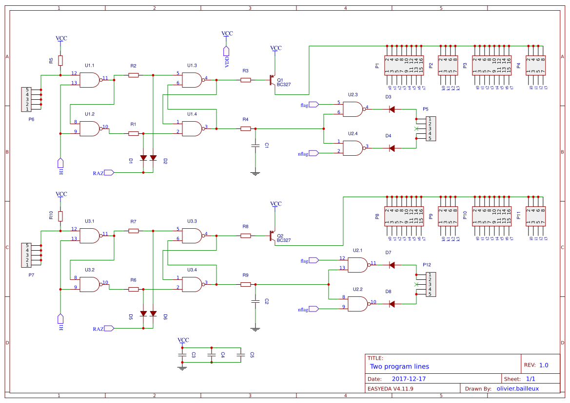 NAND 565 : Two program lines block - OSHWLab