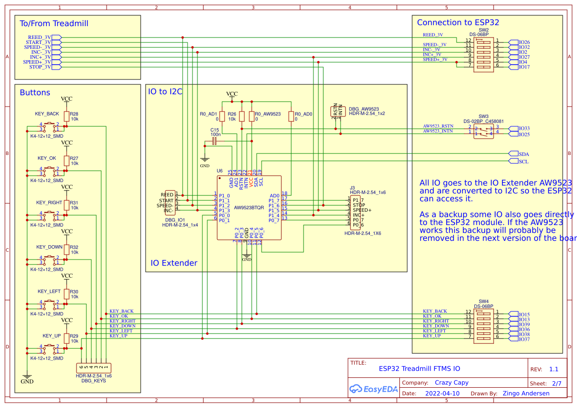 Esp32 Treadmill Ftms Oshwlab