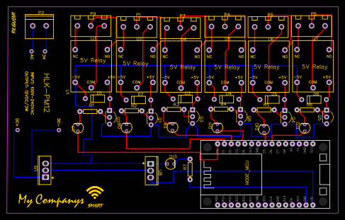 final 6 relay own - EasyEDA open source hardware lab