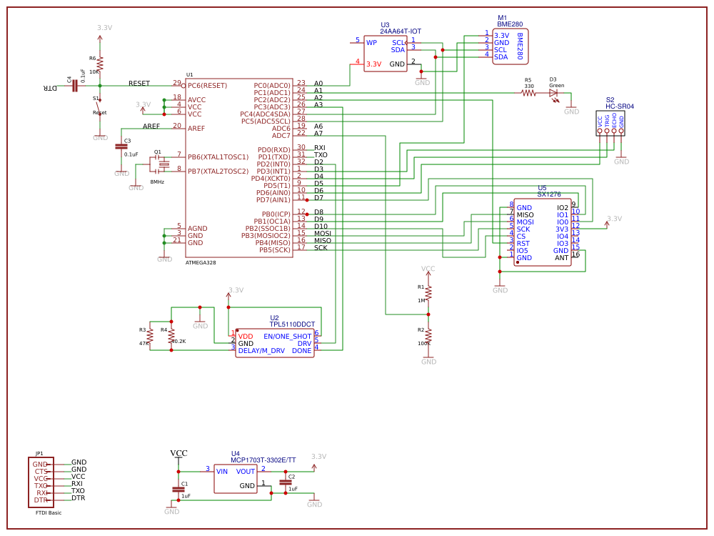 Arduino Pro Mini 328 - 3.3V/8MHz (Open hardware) copy - OSHWLab