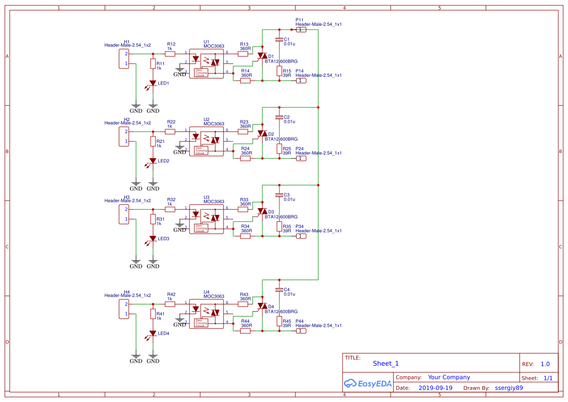 MOC3063 - EasyEDA open source hardware lab