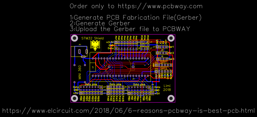 STM32 Shild - EasyEDA open source hardware lab