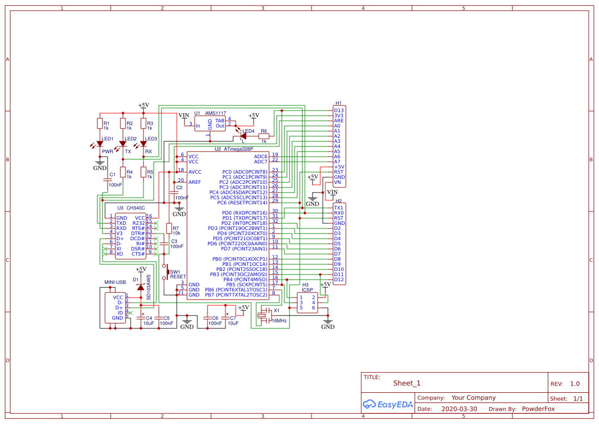Arduino nano from ali - OSHWLab