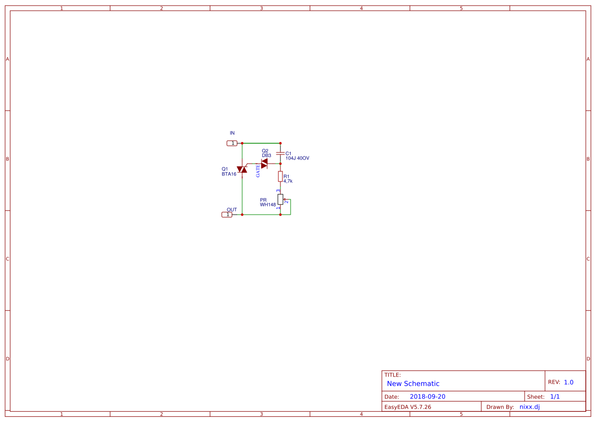 220V Dimmer - EasyEDA open source hardware lab