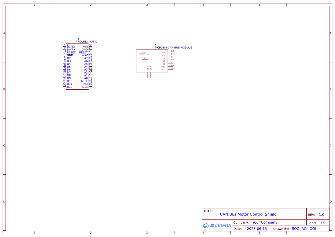 CAN Bus Motor Control Shield - EasyEDA open source hardware lab